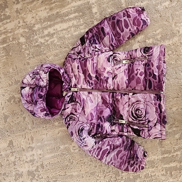Diesel | Jackets & Coats | Diesel Purple Roses Girls Puffer Jacket Size ...